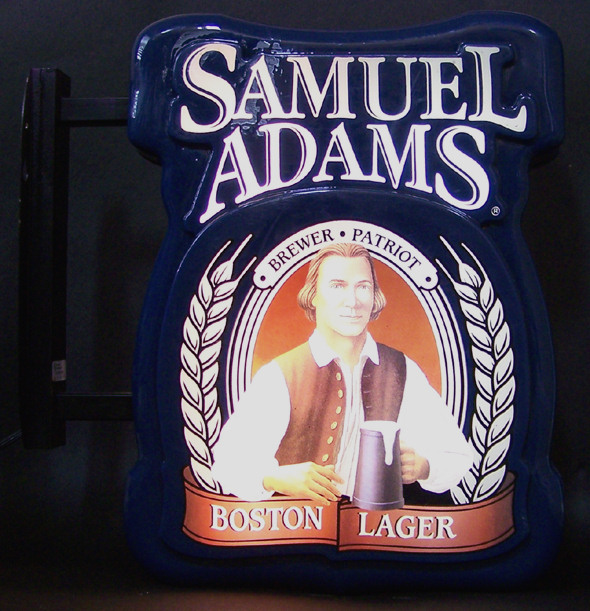 Samuel Adams Boston Lager Double Sided Illuminated Pub Light