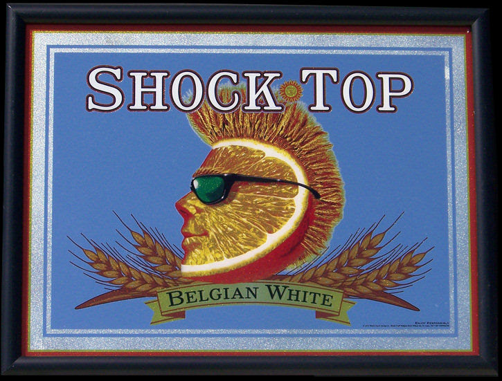 Shock Top Belgian White Ale Bar Mirror