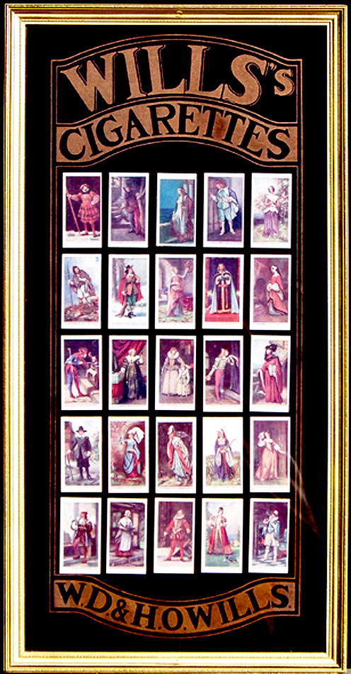 W. D. & H. O. Wills's Tobacco Company Cigarette Cards Framed Sign Under ...