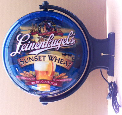 Leinenkugel's Sunset Wheat Rotating Illuminated Pub Light