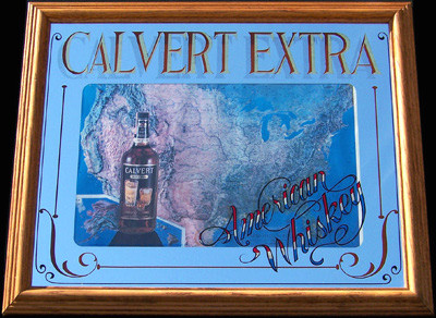 Calvert Extra Vintage American Map Bar Mirror